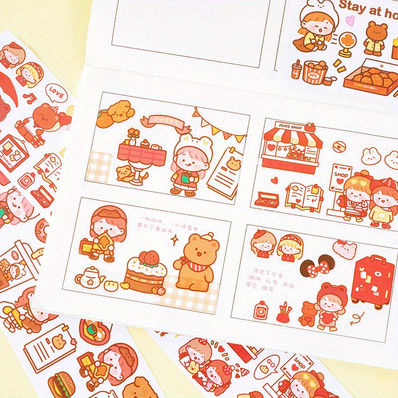 Pet Long Strip Packaging Tape Little Rabbit Team Diary - Temu United ...