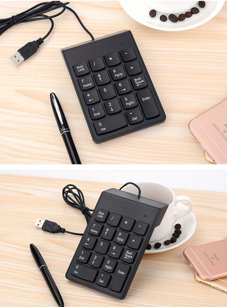 Compact Secure Wired Numeric Keypad: A Mini Keyboard - Temu