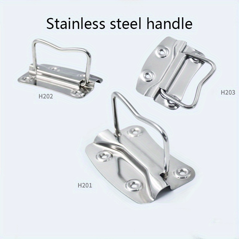 Stainless Steel Handle Wooden Box Tool Box Metal Handle - Temu
