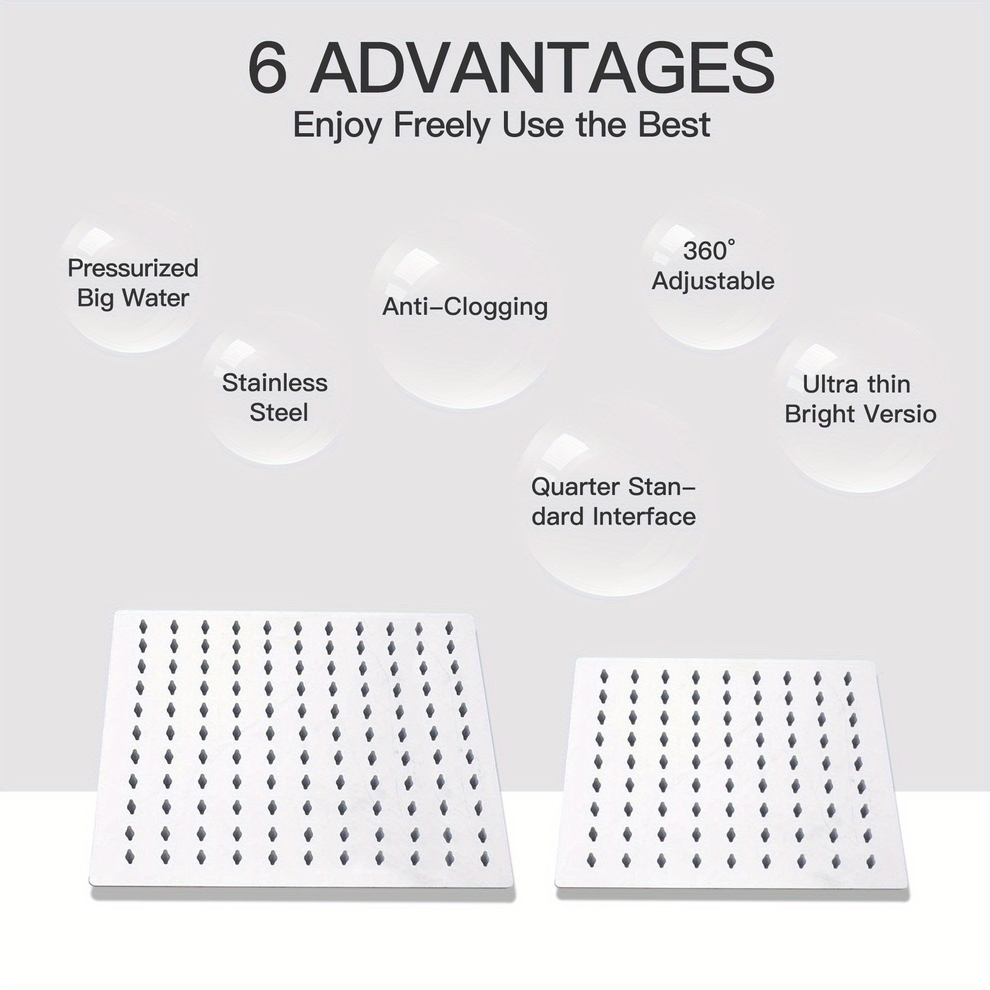 Pressurized Shower Bathtub Rainfall Head High Pressure - Temu