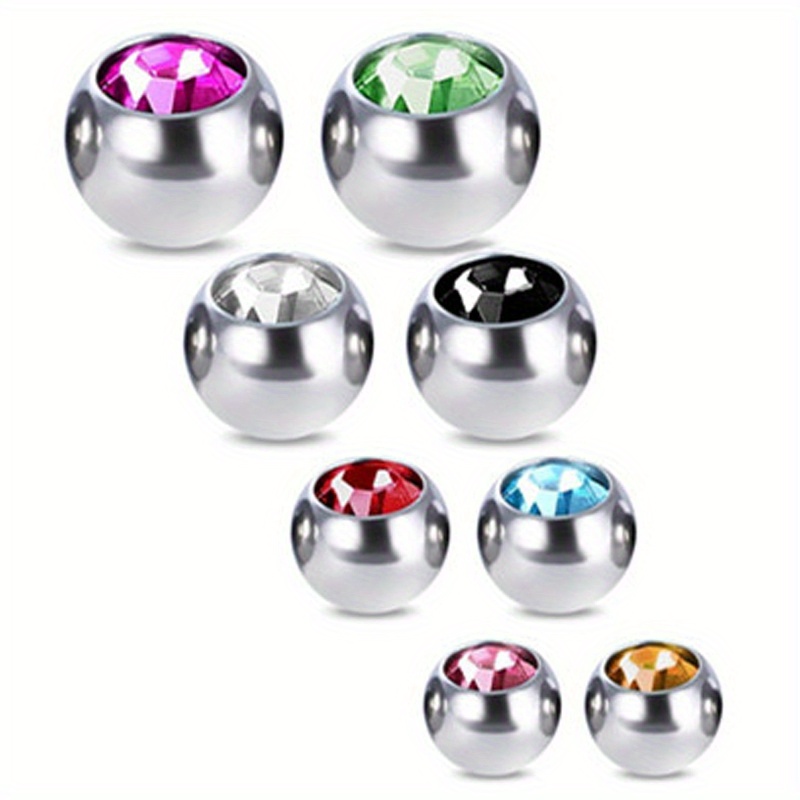 Different Colors Stainless Steel Replacement Balls Piercing - Temu Canada