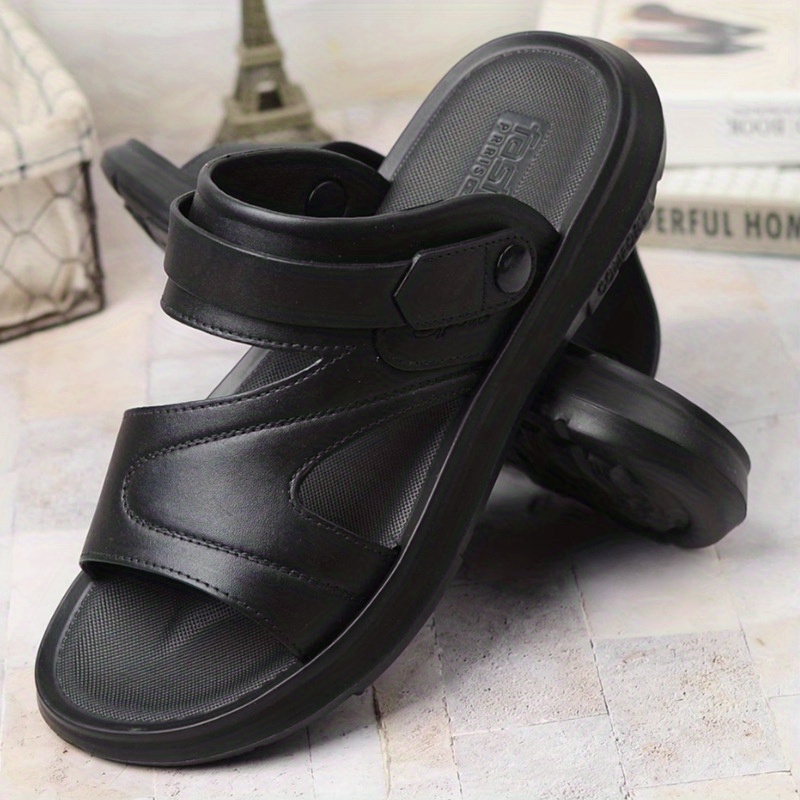 Mens Hollow Out Dual Sandals Casual Non Slip Shoes Open Toe Shoes For ...