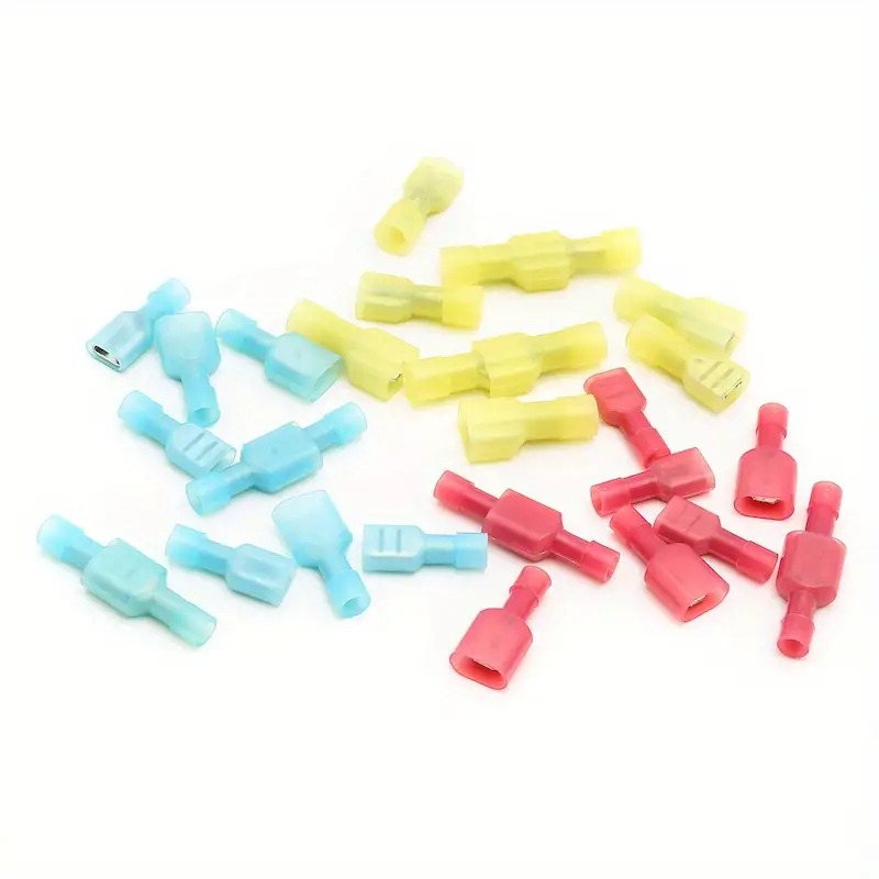 100pcs Wire Terminal Connectors Insulated Quick Splice Combo Kit Terminals Connector Set Modern