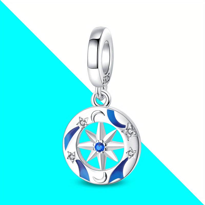 925 Silver Love Heart Round Shape Charm Pendant For Diy Exquisite ...