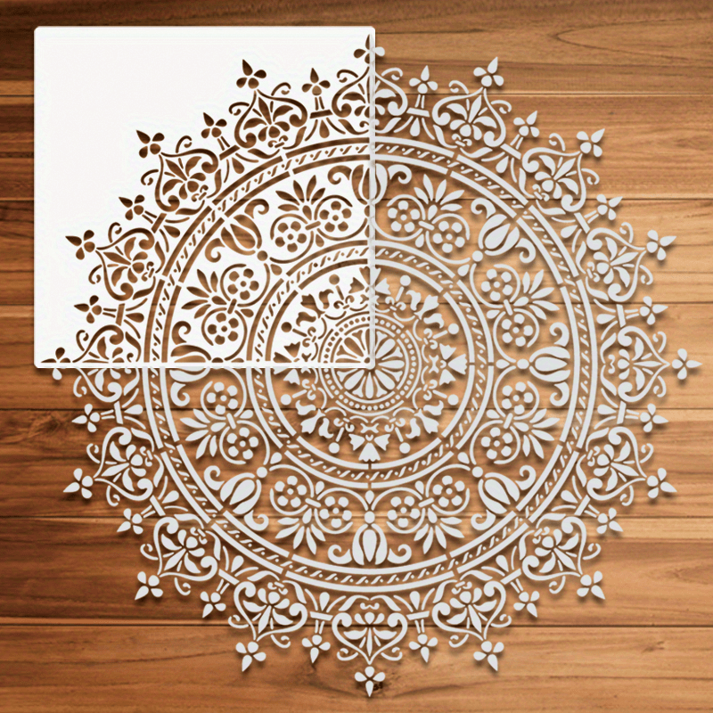 Mandala Stencil Reusable Quarter Mandala Painting Templates - Temu New ...