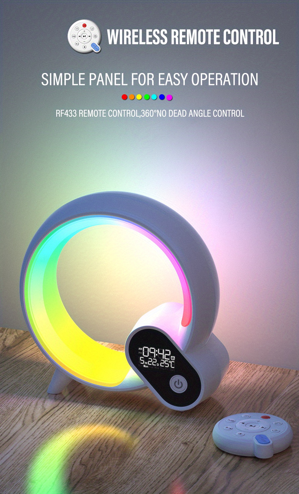 Light Night Light Sunrise Alarm Clock - Temu United