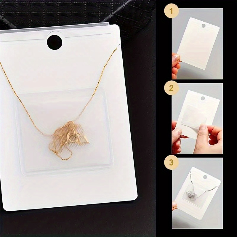 Necklace Chain Pouch Self Adhesive Display Cards Pockets - Temu United ...