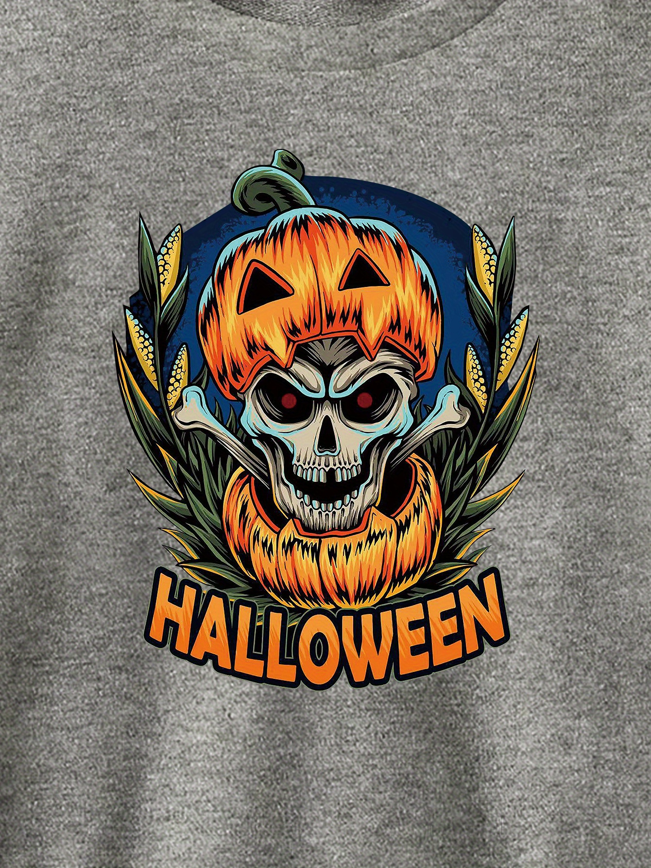 Halloween Skull Pumpkin Print Boys Casual Creative Pullover - Temu United Kingdom