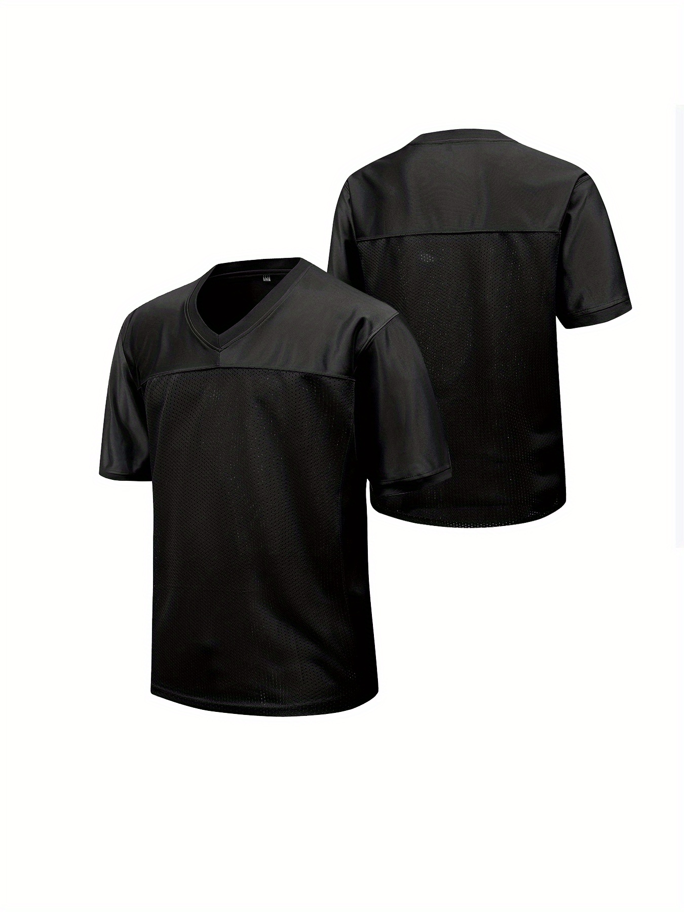 Men' Breathable Mesh Rugby Jersey Active V Neck Short - Temu