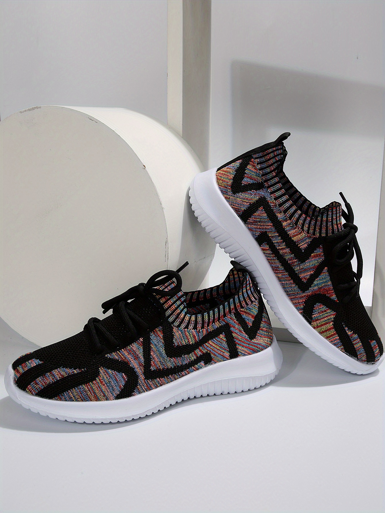 Women's Colorful Mesh Breathable Running Shoes Comfortable - Temu Norway