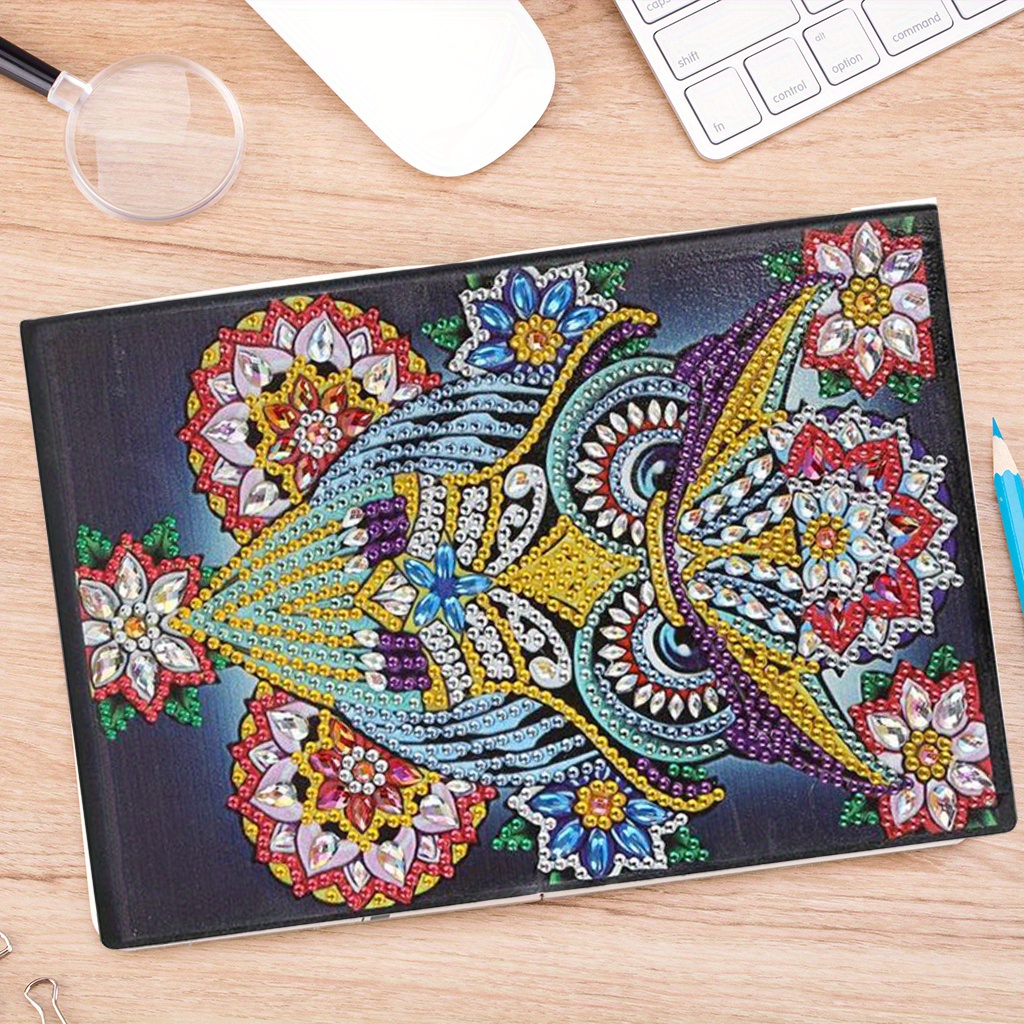 diy 5d diamond drawing notebook a5 notebook 50 page set - Temu Portugal