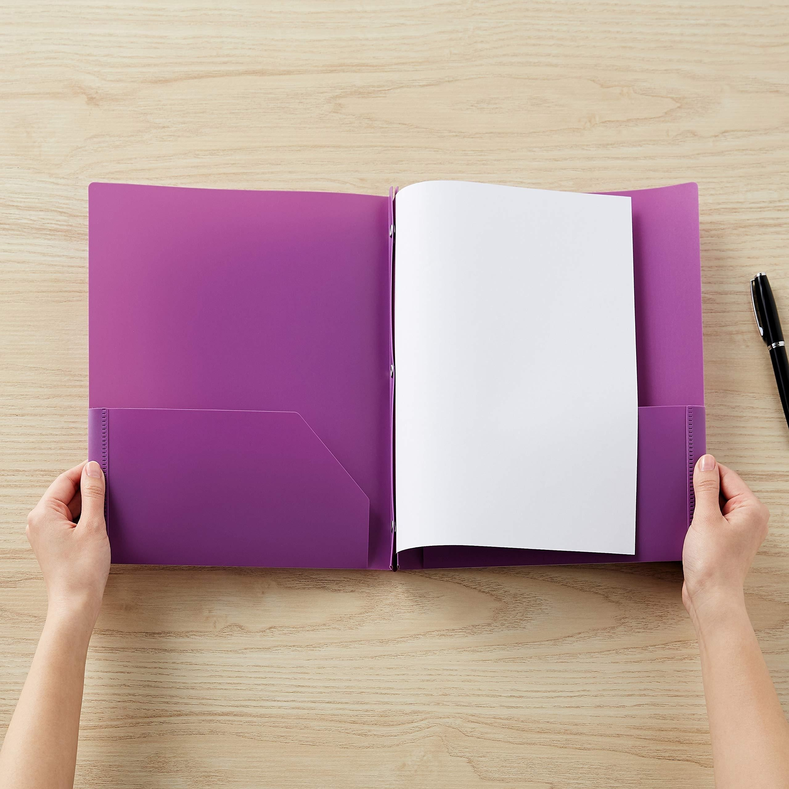 Heavy duty Plastic Folder 2 Pockets File Storage Folder ( - Temu Norway