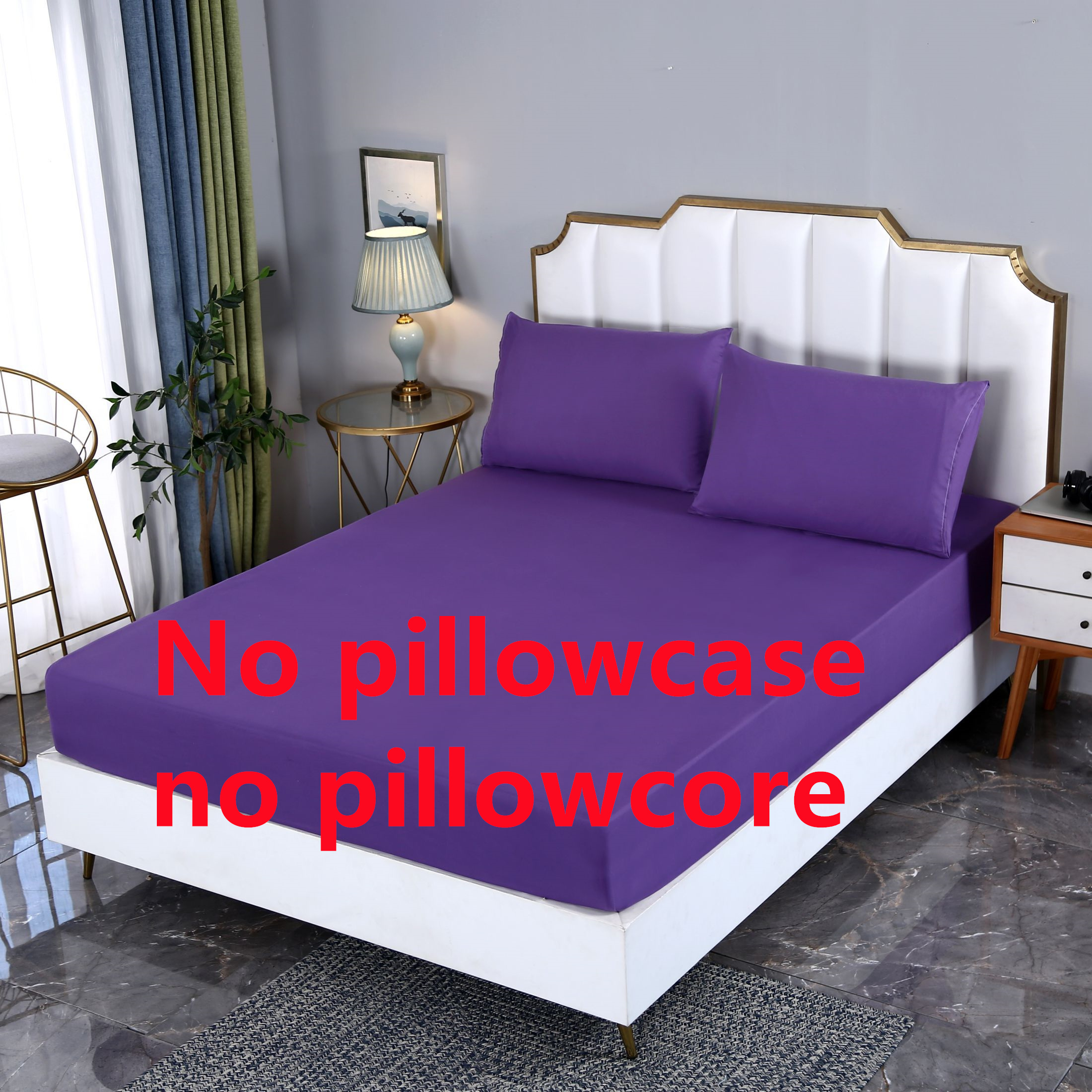Plain Fitted Sheet (no Duvet Cover Without Pillowcase No - Temu Canada