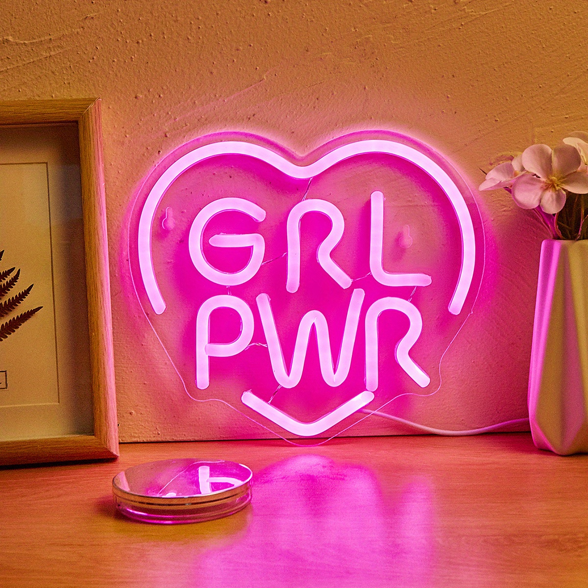 Girls Power Led Neon Signs Wall Table Decor Light Signs Usb - Temu ...