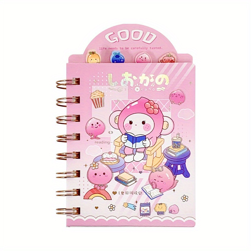 Cute Creative Mini Cartoon Coil Office Small Notebook - Temu United Kingdom