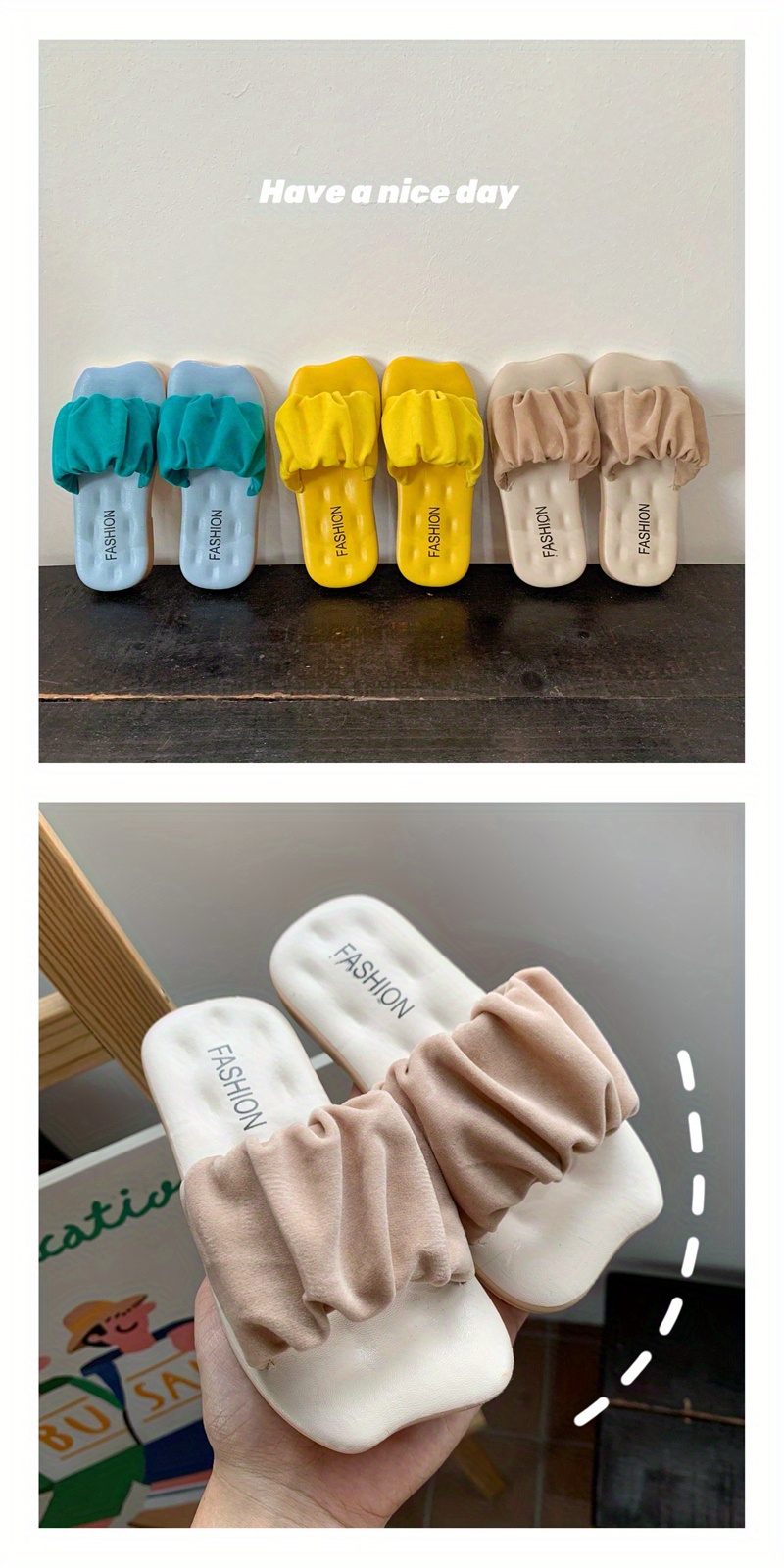 Swalker Trendy Slippers For Girls Non Slip Lightweight Open - Temu Norway