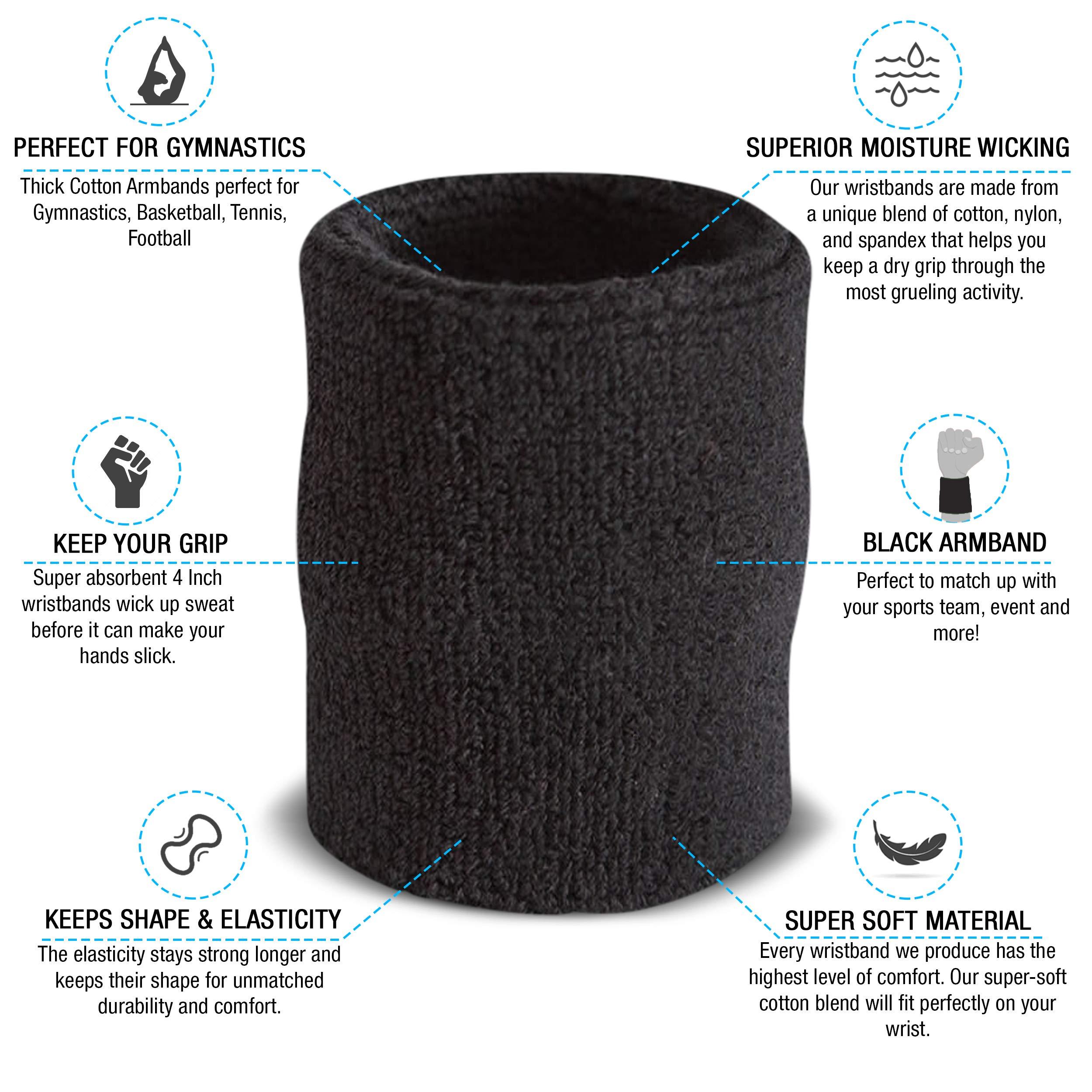 Arm Sweatbands Absorbent Breathable Bands Basketball Tennis - Temu Canada