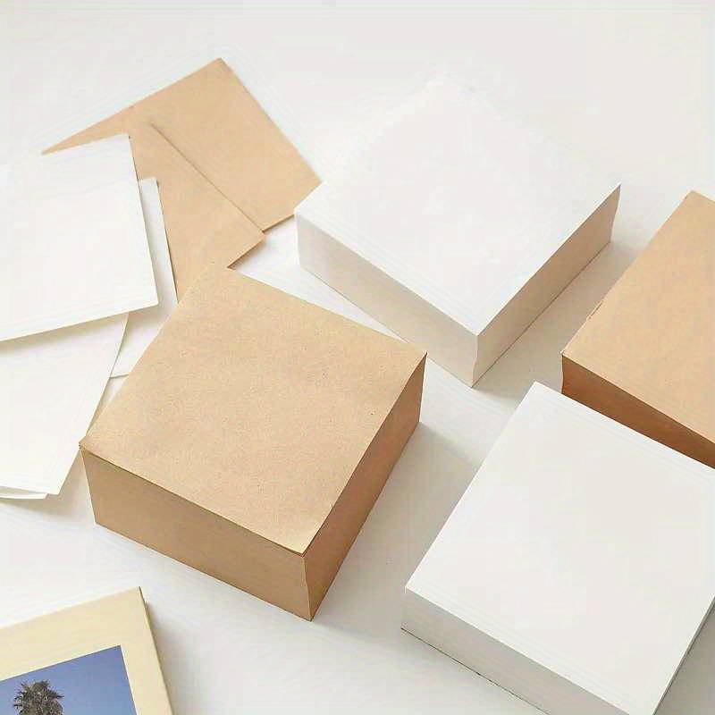400 Pages Small Square Brick Super Thick Notepad Blank Draft - Temu ...