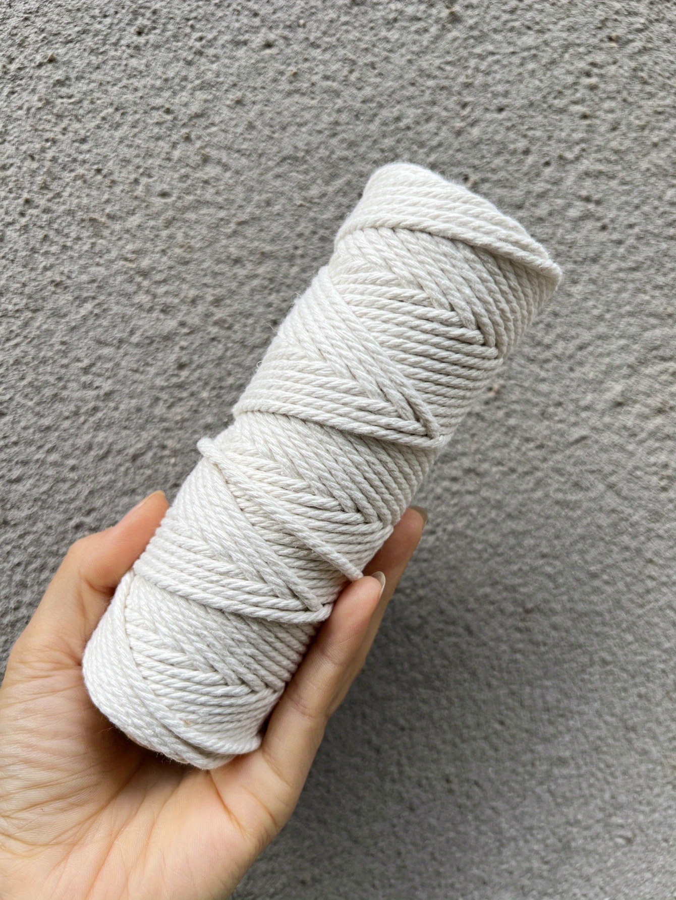 1roll 50m Length Diameter 3mm Handmade Woven Cotton Rope Tapestry Woven ...