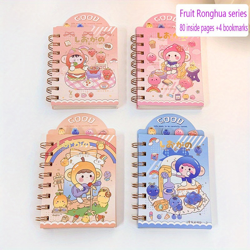 Cute Creative Mini Cartoon Coil Office Small Notebook - Temu United Kingdom