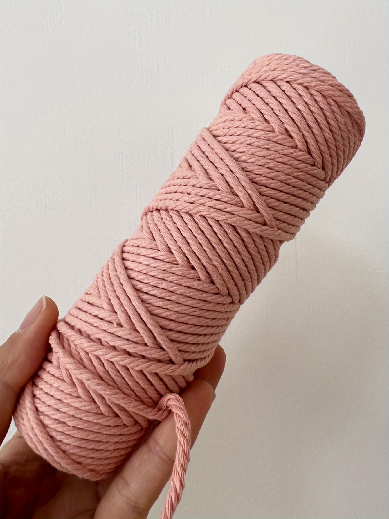 1roll 50m Length Diameter 3mm Handmade Woven Cotton Rope Tapestry Woven ...