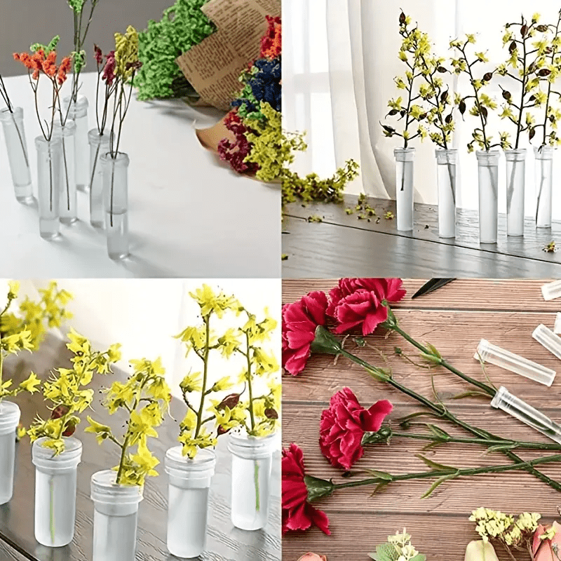 Floral Water Hose/small Bottle Flower Arrangement Clear - Temu