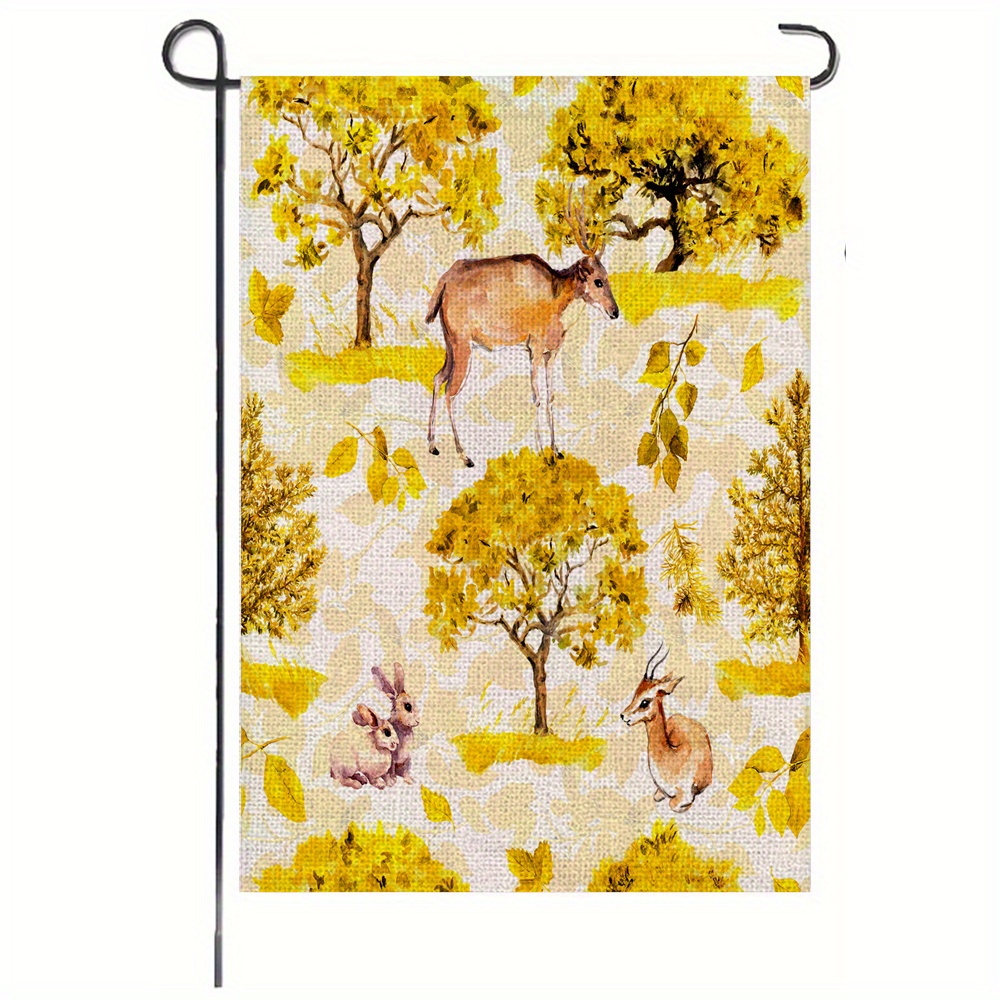 Welcome Garden Flag Double Sided Vertical Linen Garden Flag - Temu ...