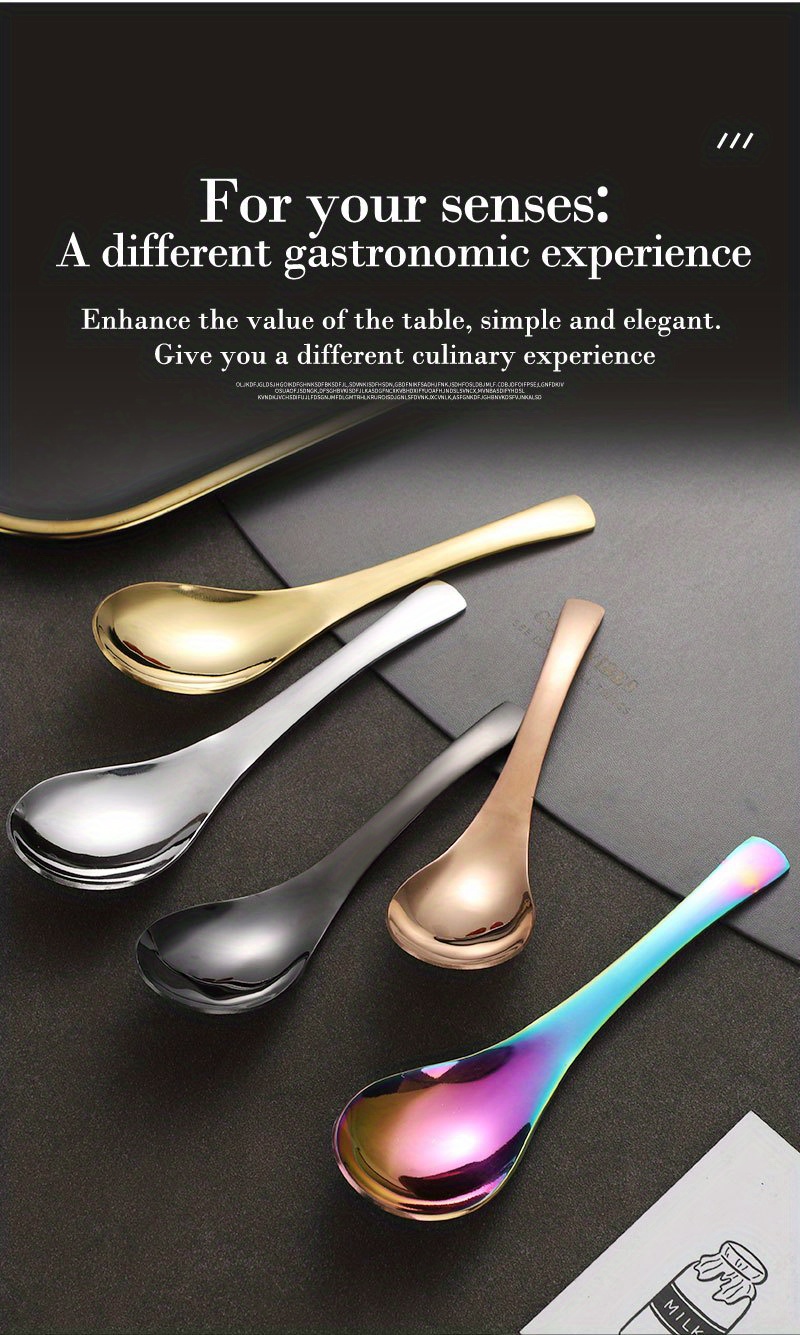 410 Stainless Steel Spoon Mirror Polished High end Luxury - Temu New ...