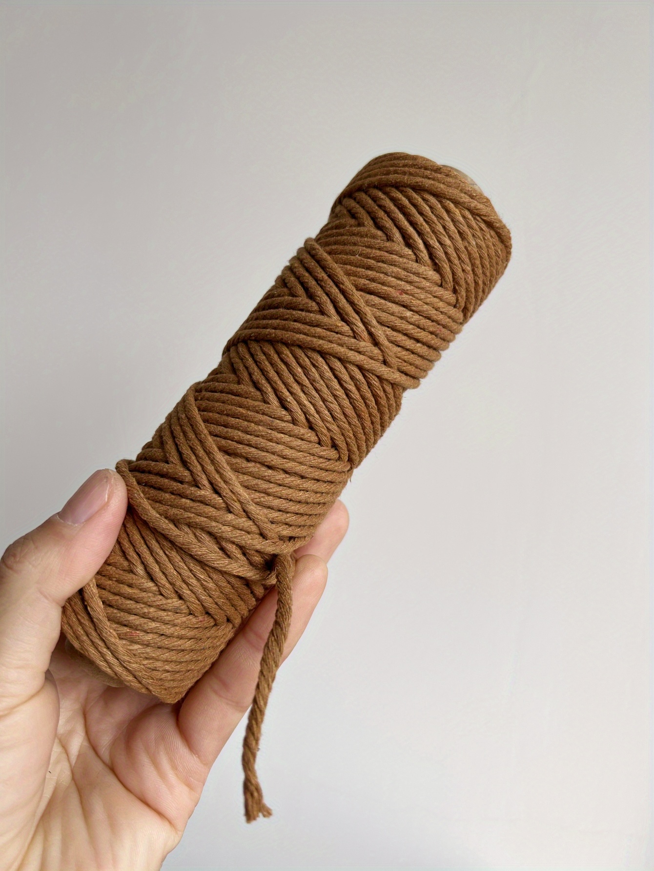 1roll 50m Length Diameter 3mm Handmade Woven Cotton Rope Tapestry Woven ...