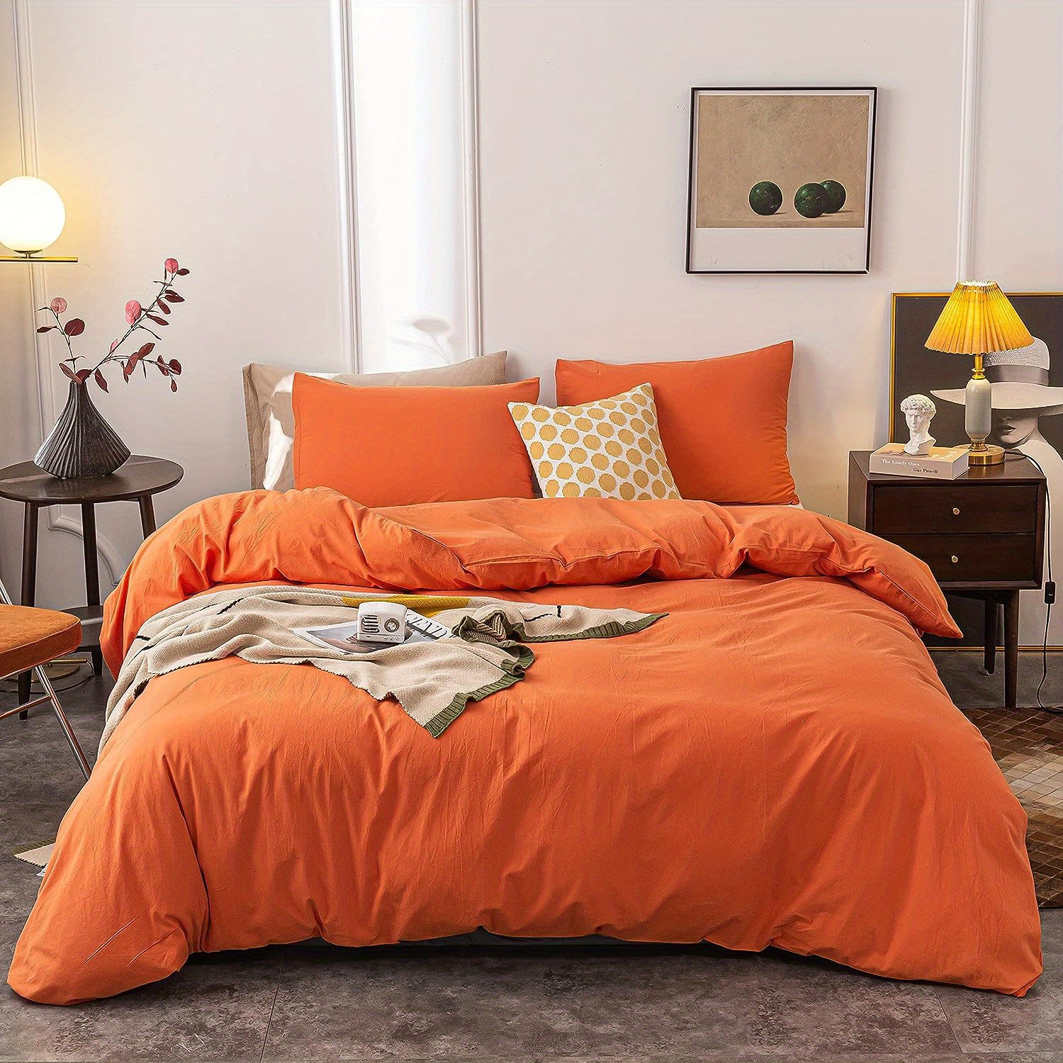 solid colors duvet cover set (1 duvet cover + 1/2 - Temu Portugal