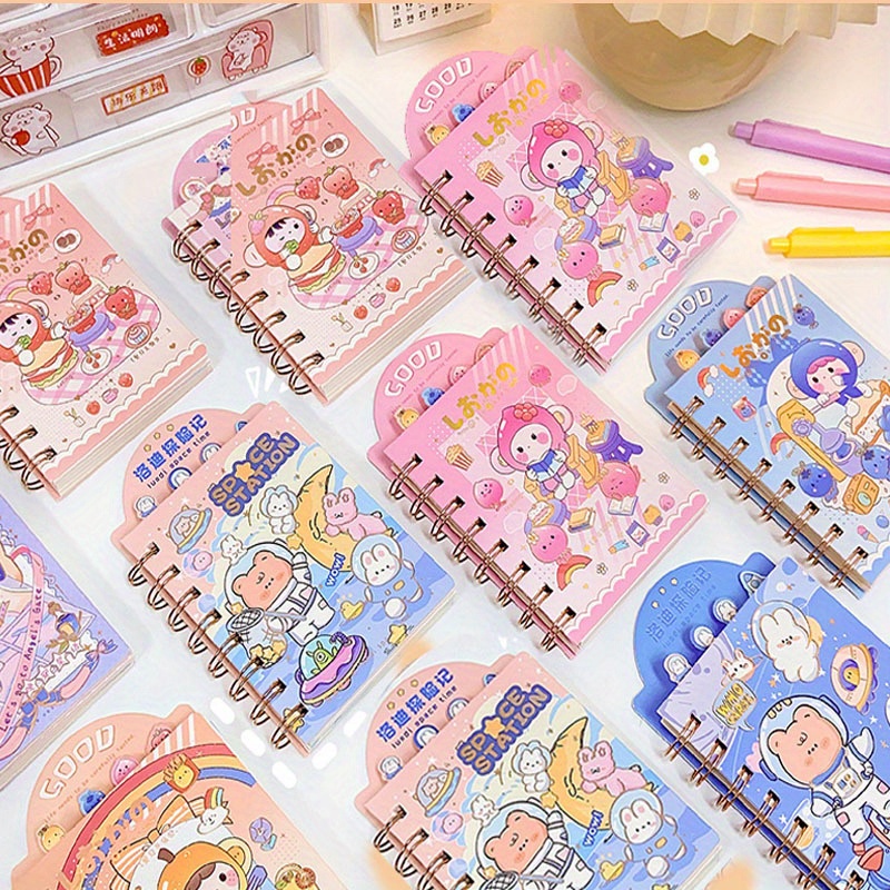 Cute Creative Mini Cartoon Coil Office Small Notebook - Temu United Kingdom