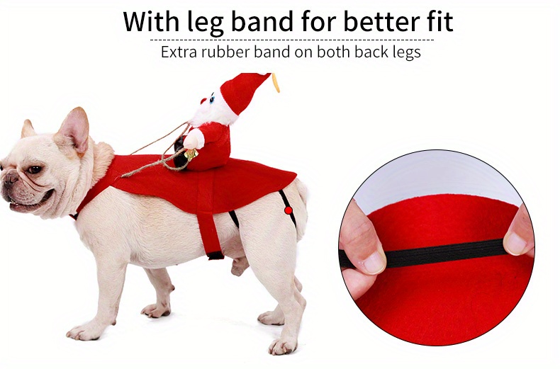 christmas pet into funny santa claus outfits for dogs and cats autumn ...