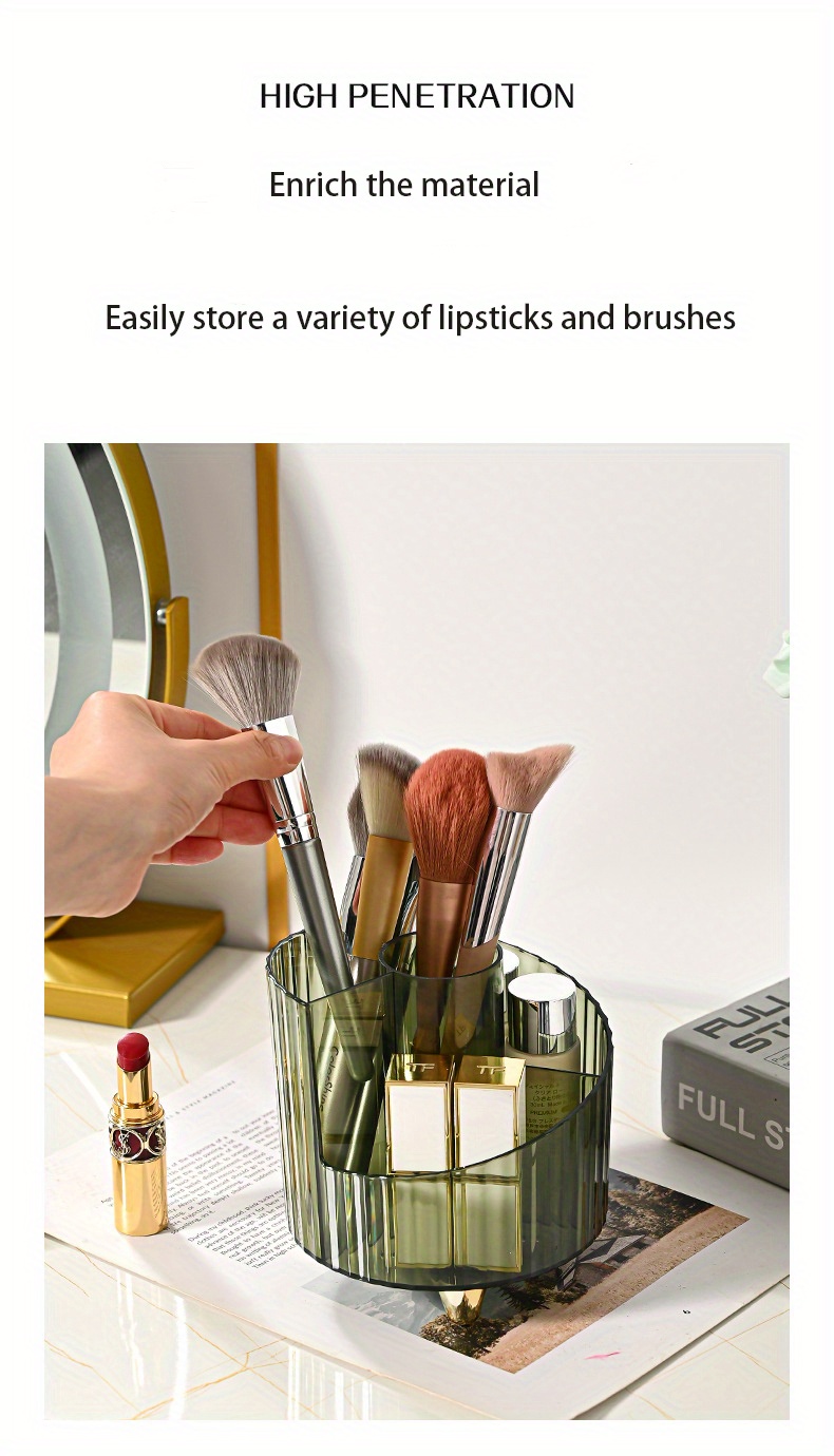 Makeup Brush Storage Bucket Portable Large Capacity Pen - Temu Australia