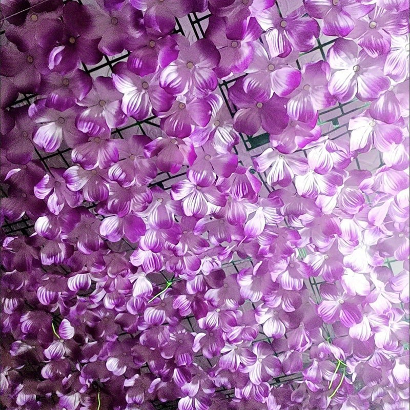 1pc Artificial Hedge Fence Screening With Flowers Artificial Ivy Screen ...