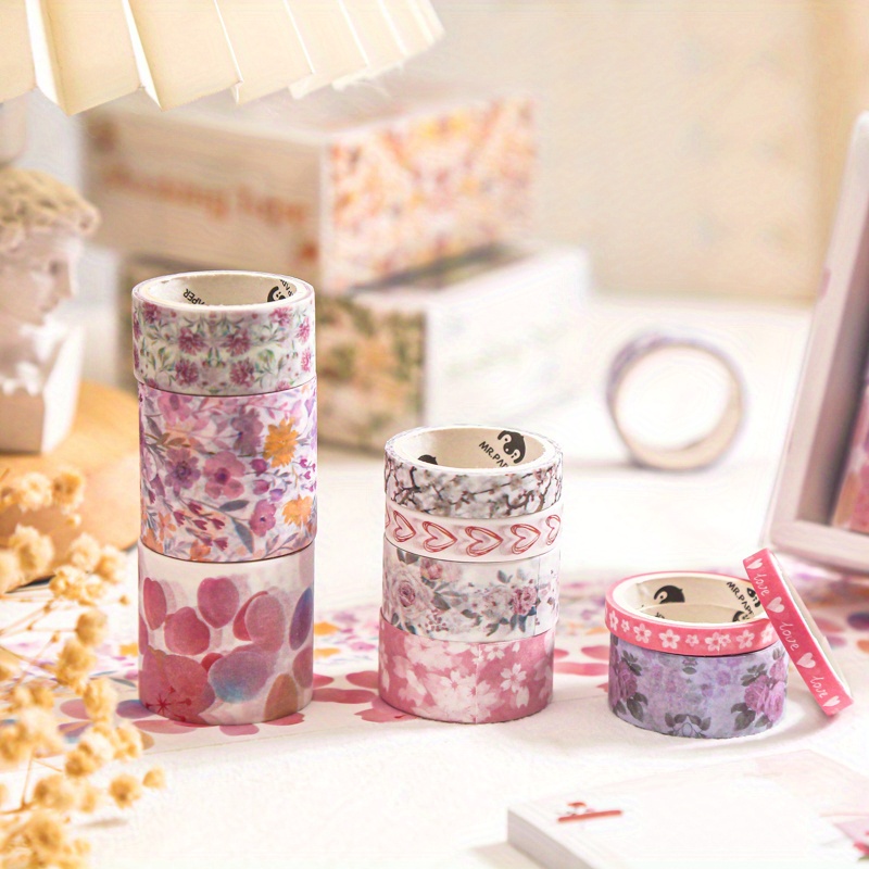 Cute Basic Color Washi Tape Box packed Scrapbook Diy Masking - Temu ...