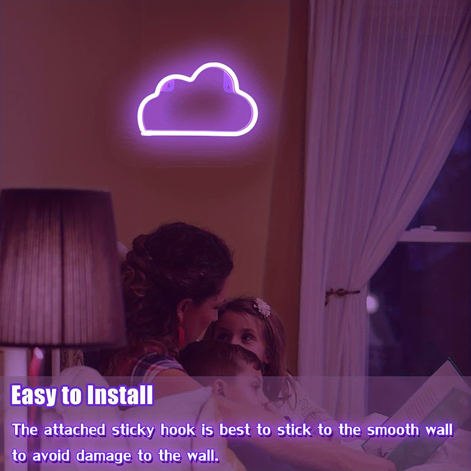 Neon Cloud Sign Size Wall Decor Led Cloud Neon Light Battery - Temu ...