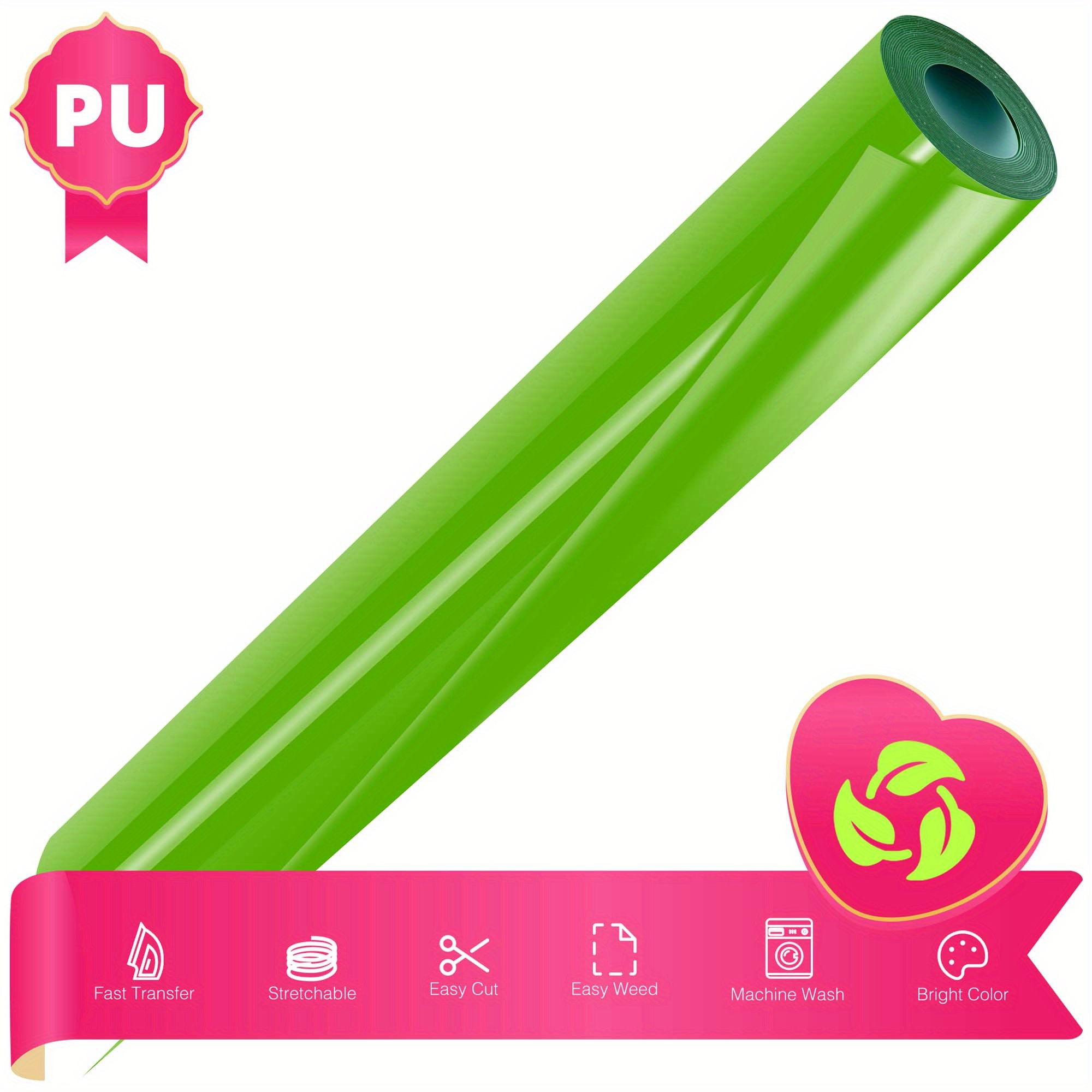 1roll Vinyl Rolls Heat Transfer Vinyl Pu Material 12 X 3ft Vinyl Shirts ...