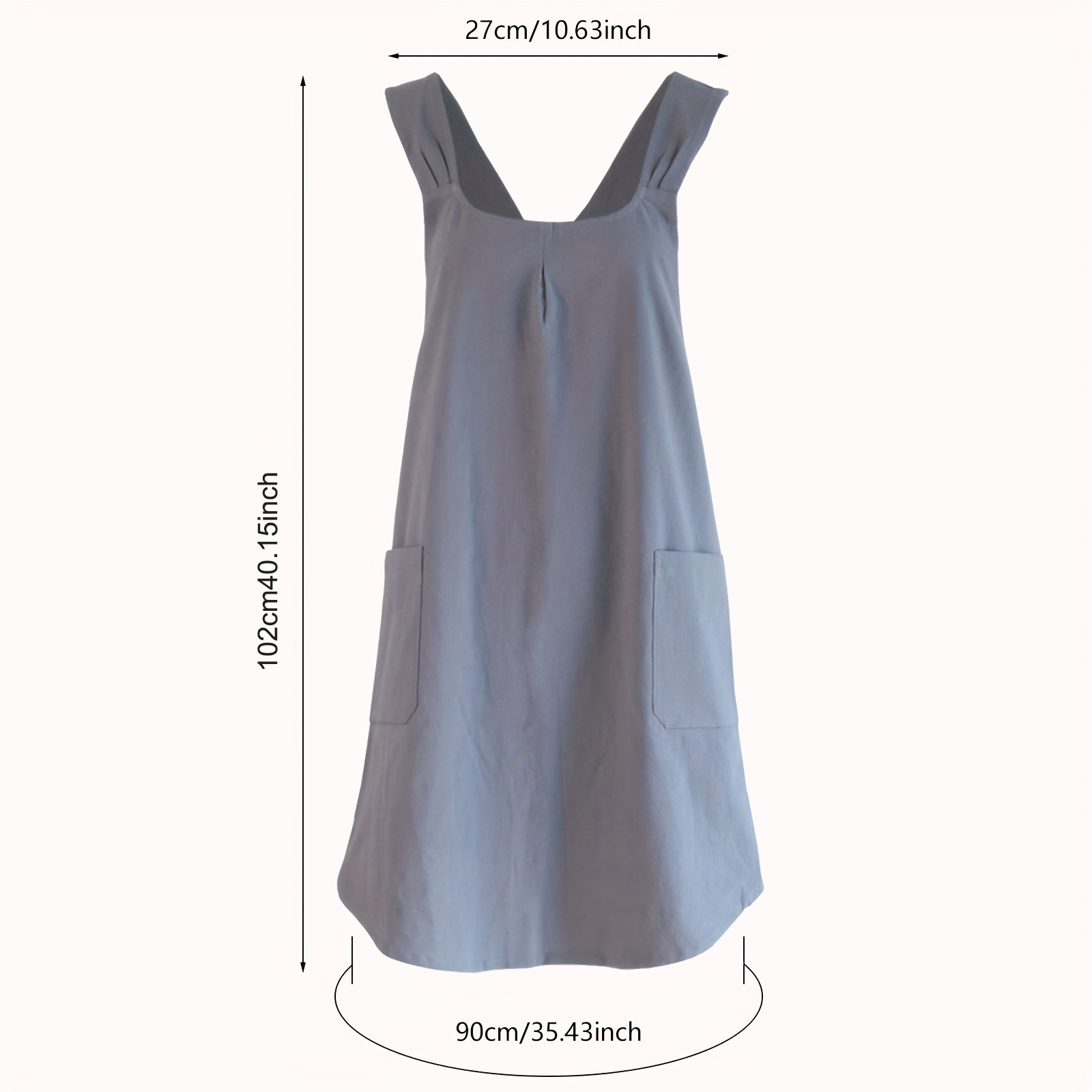 Polyester Apron X back Aprons Pockets Halter Apron Chef - Temu