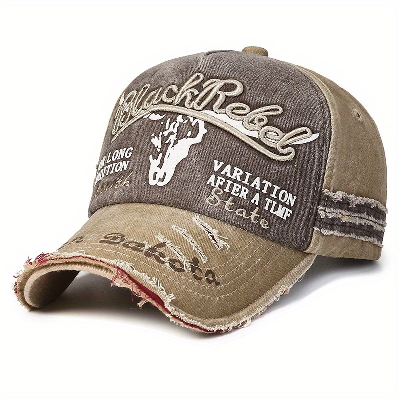 Mens Washed Embroidered High Quality Baseball Cap - Jewelry ...