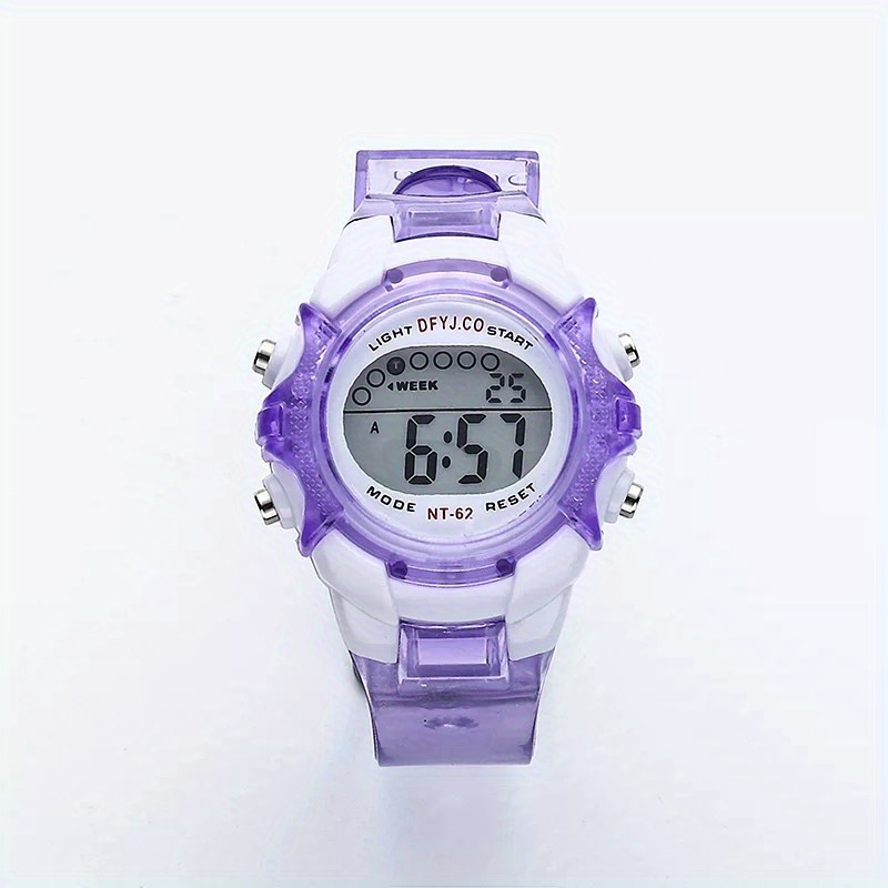 Sports Electronic Watch Outdoor Wr Silicone Alarm Digital - Temu United ...