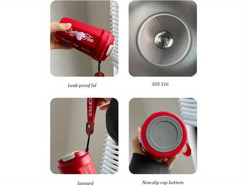 fashion portable insulated mug cup steel - Temu Australia