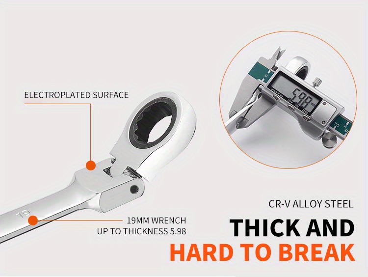 Combination Ratchet Wrench Flexible Head Dual Purpose - Temu