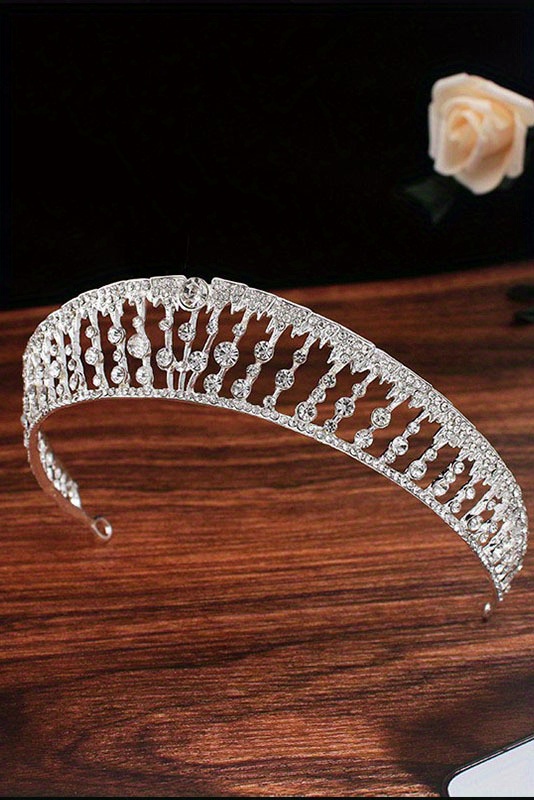 Rhinestone Tiara Crystal Princess Crown Girls Queen Tiara - Temu
