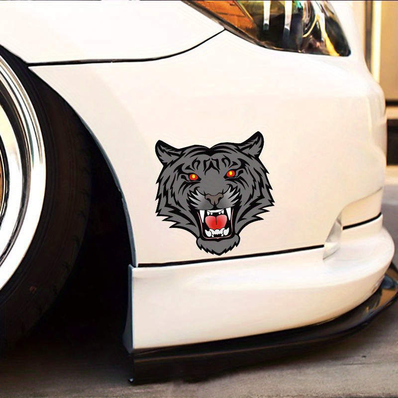 Anime Stickers Tiger Car Sticker Domineering Tiger Patterned - Temu ...