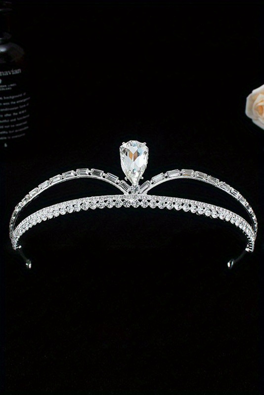Rhinestone Tiara Crystal Princess Crown Girls Queen Tiara - Temu