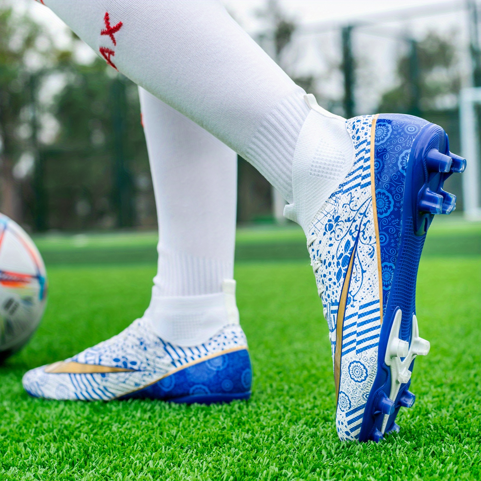 Anti Slip Professional Turf Soccer Spikes Cleats, Lightweight Faux ...