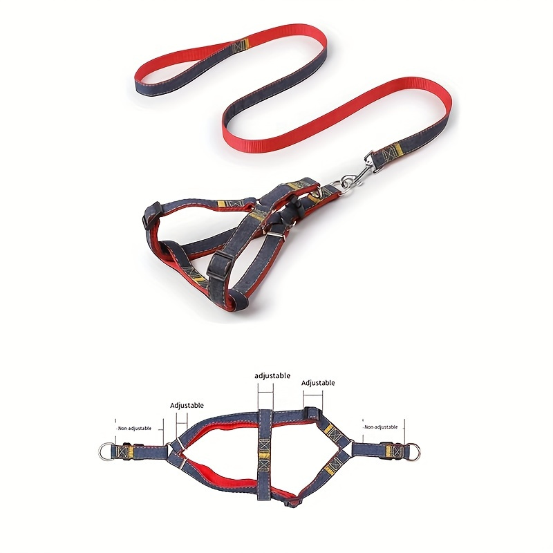 Dog Harness Leash Set Adjustable Escape Proof Soft - Temu New Zealand