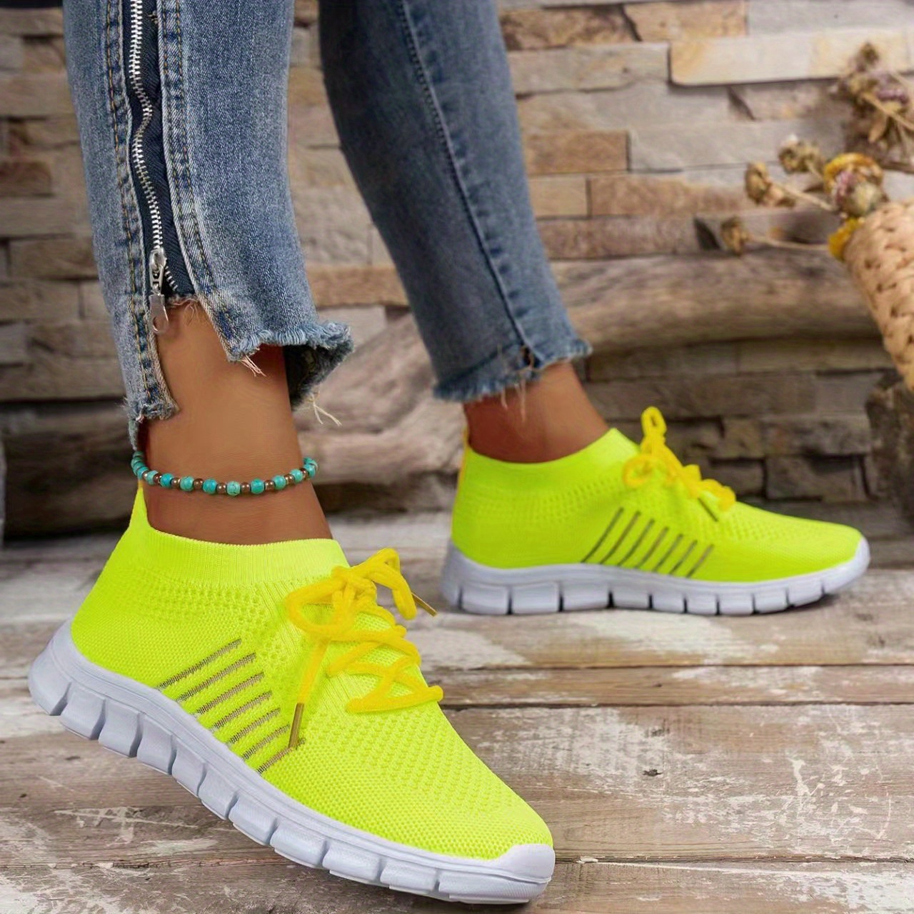 Womens Leisure Mesh Breathable Woven Sports Shoes - Temu United Kingdom
