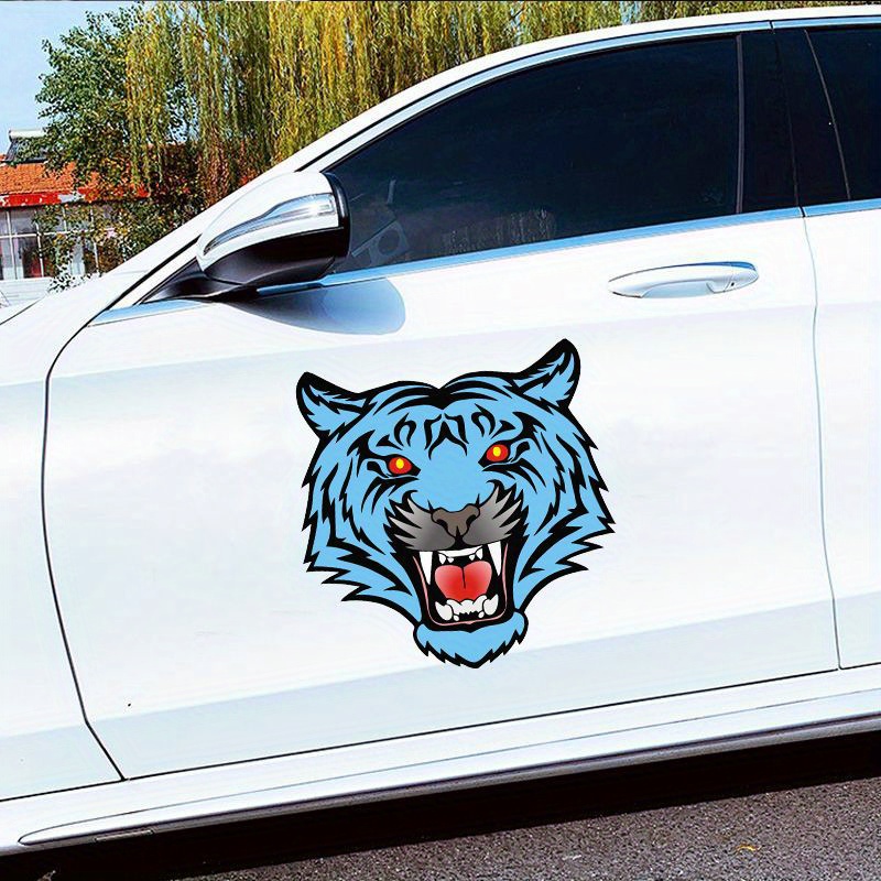 Anime Stickers Tiger Car Sticker Domineering Tiger Patterned - Temu ...