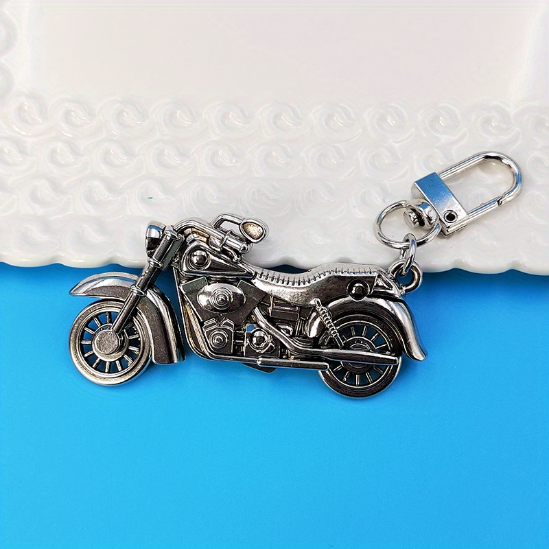 1pc Mens Key Chain Car Model Hip Hop Motorcycle Key Chain Simulation ...
